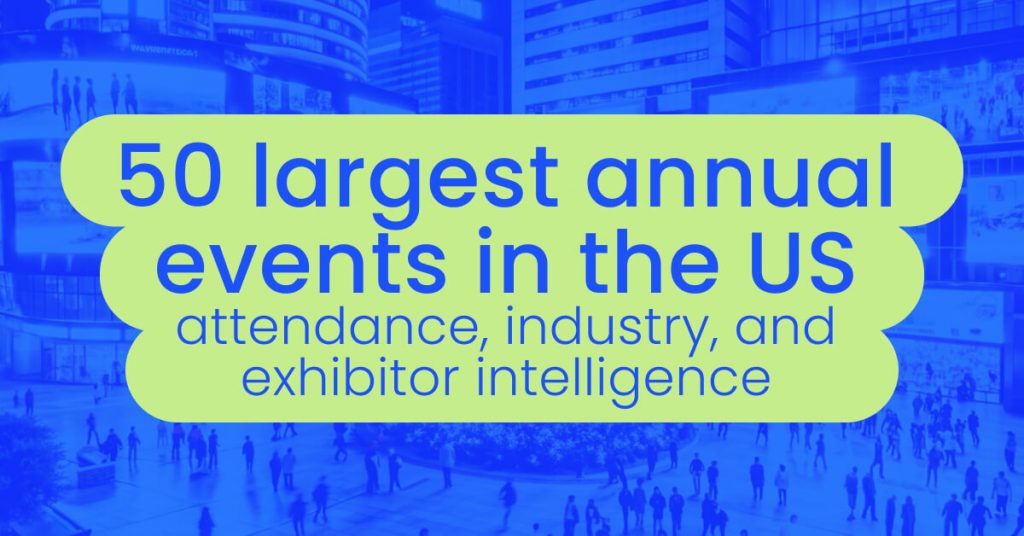 50 largest US events 2026: attendance & exhibitor intelligence
