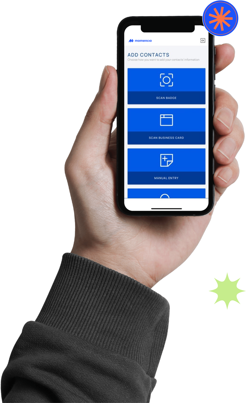 momencio event app | capture and nurture leads effortlessly